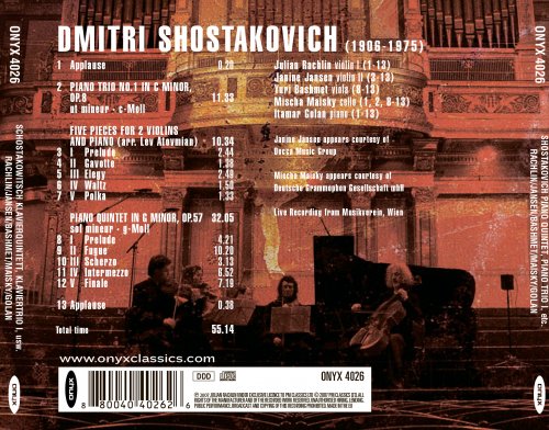 Itamar Golan, Janine Jansen, Julian Rachlin, Mischa Maisky, Yuri ...