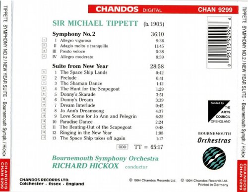 Bournemouth Symphony Orchestra, Richard Hickox - Tippett: Symphony No.2 ...
